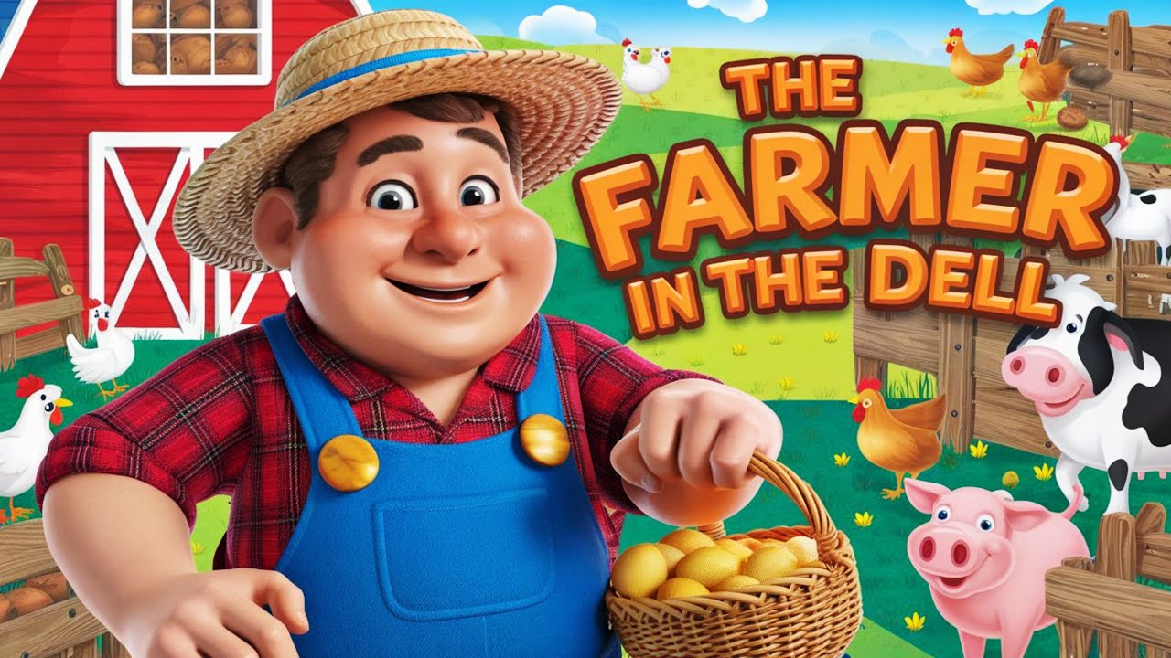 The Farmer in the Dell | Nursery Rhyme Sing-Along | Kidz Gala - YouTube