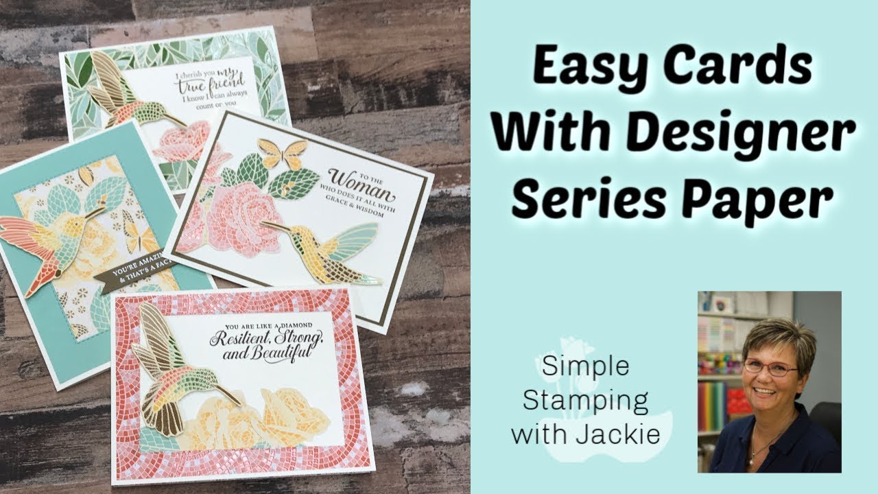 Fabulous NEW Designer Paper that Makes Easy Greeting Cards - YouTube