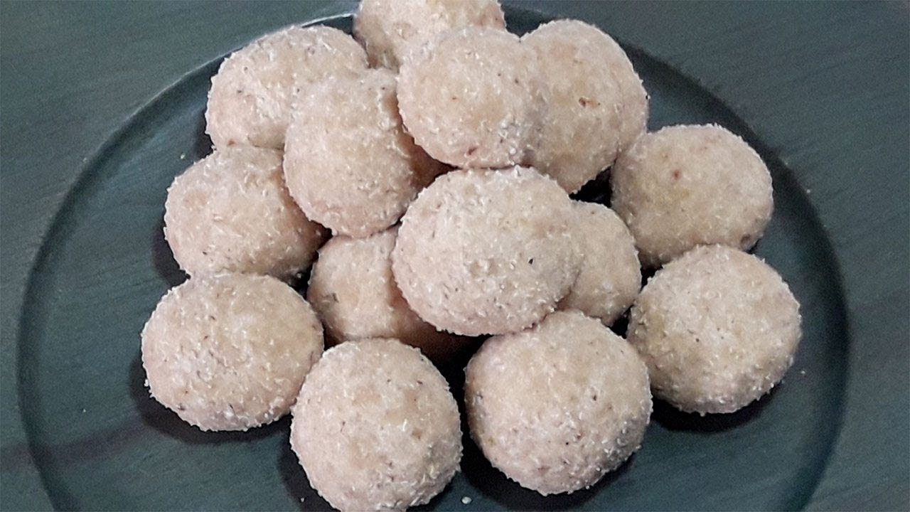 HOW TO MAKE RICE LADOO-HEALTHY LADOO-RICE AND MOONG DAAL RECIPE AT HOME ...