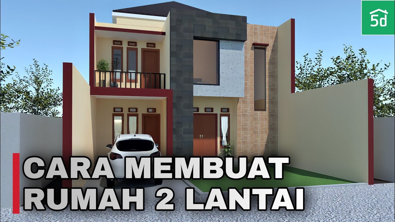 Cara Membuat Desain Rumah 2 Lantai Di Android - Tutorial Planner 5D - YouTube