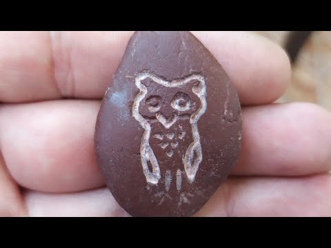 Stone Carving Owl ,Taş Oyma Baykuş