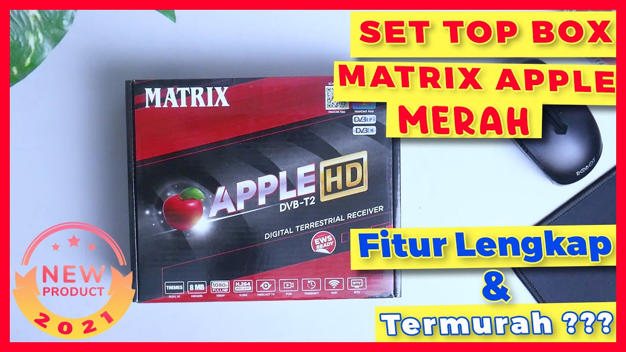 SET TOP BOX Matrix APPLE HD Box Merah TV UHF Digital DVBT2 | Fitur ...