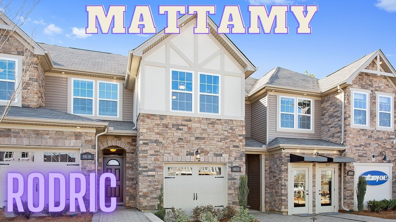 Rodric model. Galloway Park new townhomes in Charlotte NC. Mattamy ...