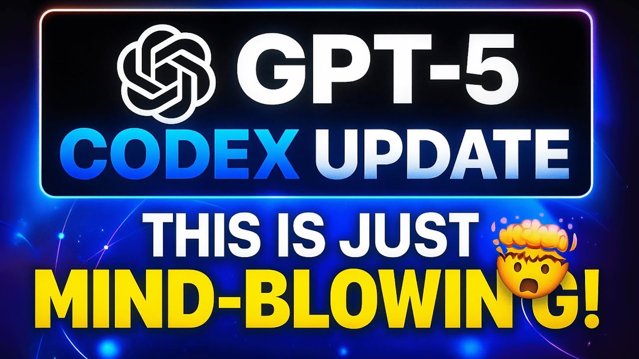 GPT-5 Codex Update Will Blow Your Mind 🤯 - YouTube