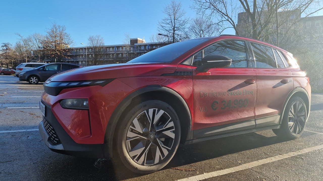 Skoda Elroq 85 Sportline Walk Around in Velvet Red in 4K - YouTube