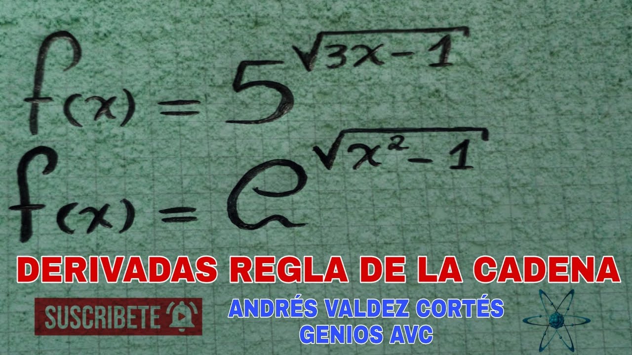 DERIVADA DE UNA FUNCIÓN EXPONENCIAL CON EXPONENTE RAÍZ CUADRADA - YouTube