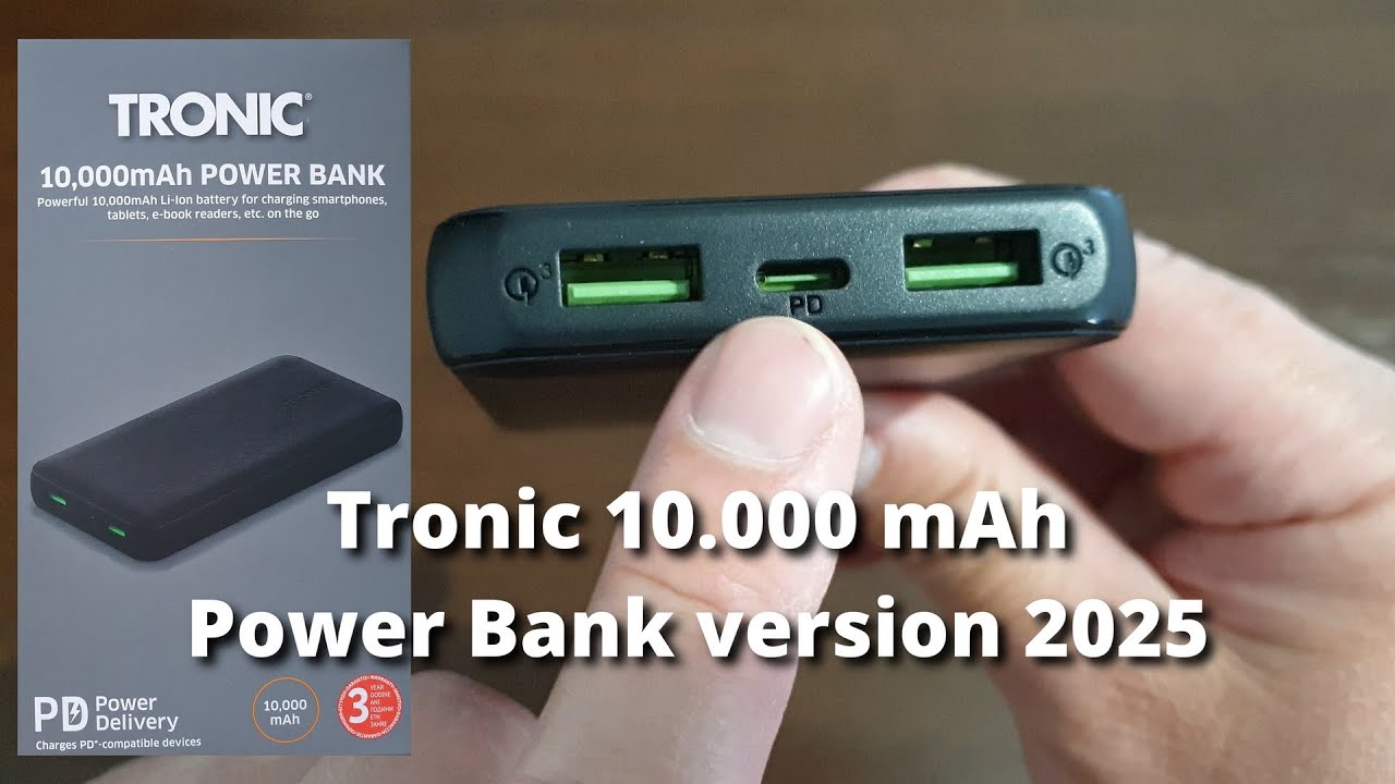 Tronic 10.000 mAh Power Bank, version 2025 - YouTube