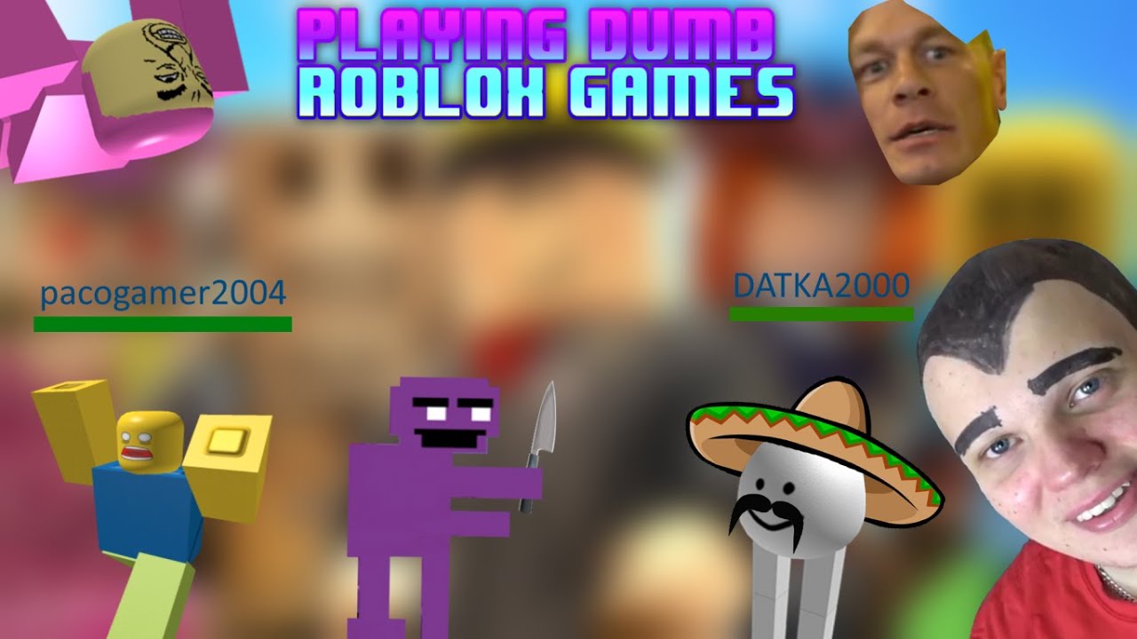 Playing Dumb ROBLOX Games - YouTube