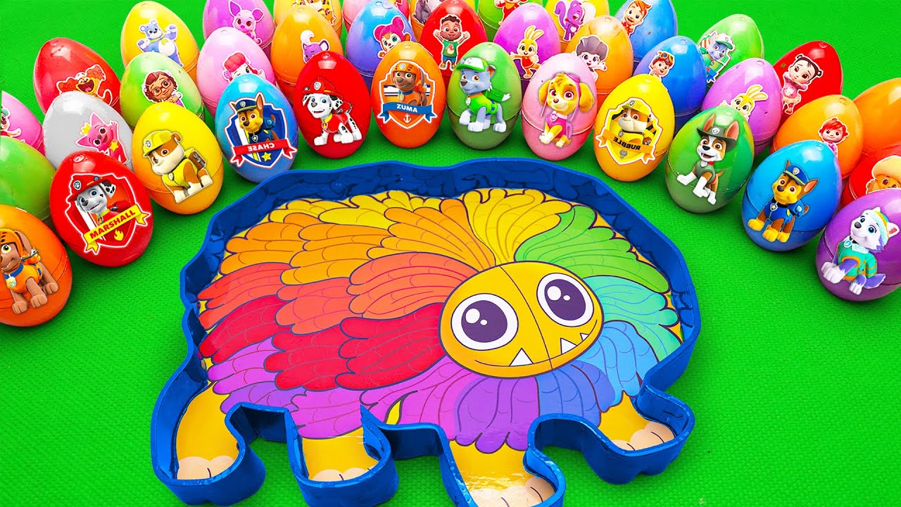 Watch how to make YARNABY slime Bathtub by mixing Paw Patrol rainbow ...