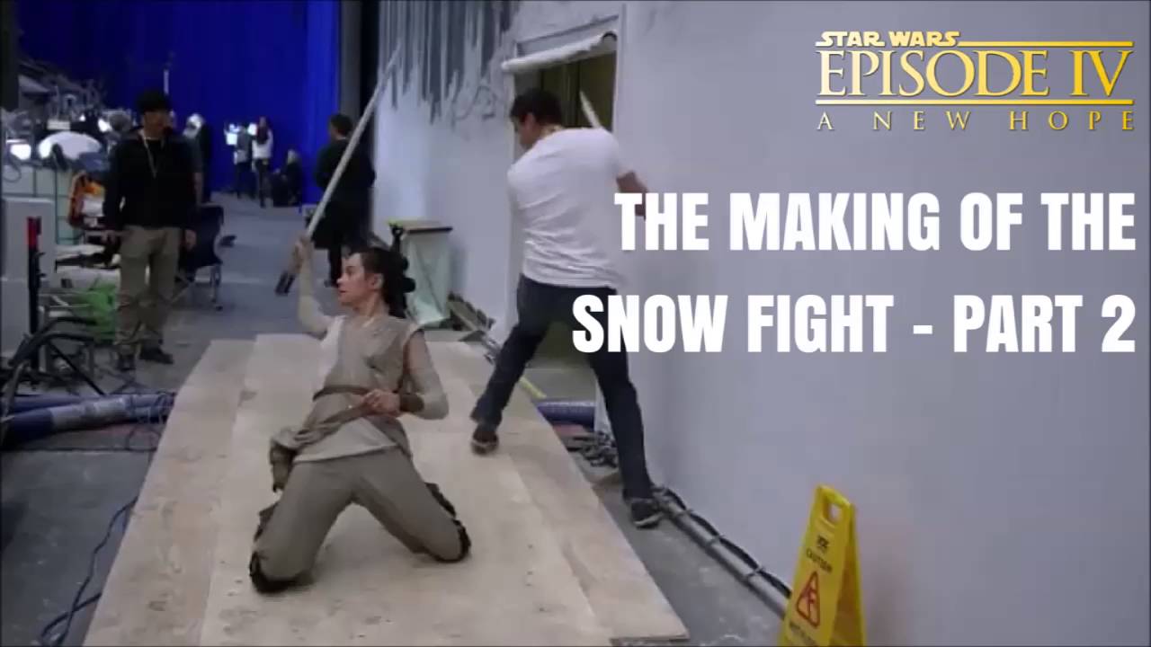 The Force Awakens Making of the Snow Fight Part 2 Star Wars Documentary ...