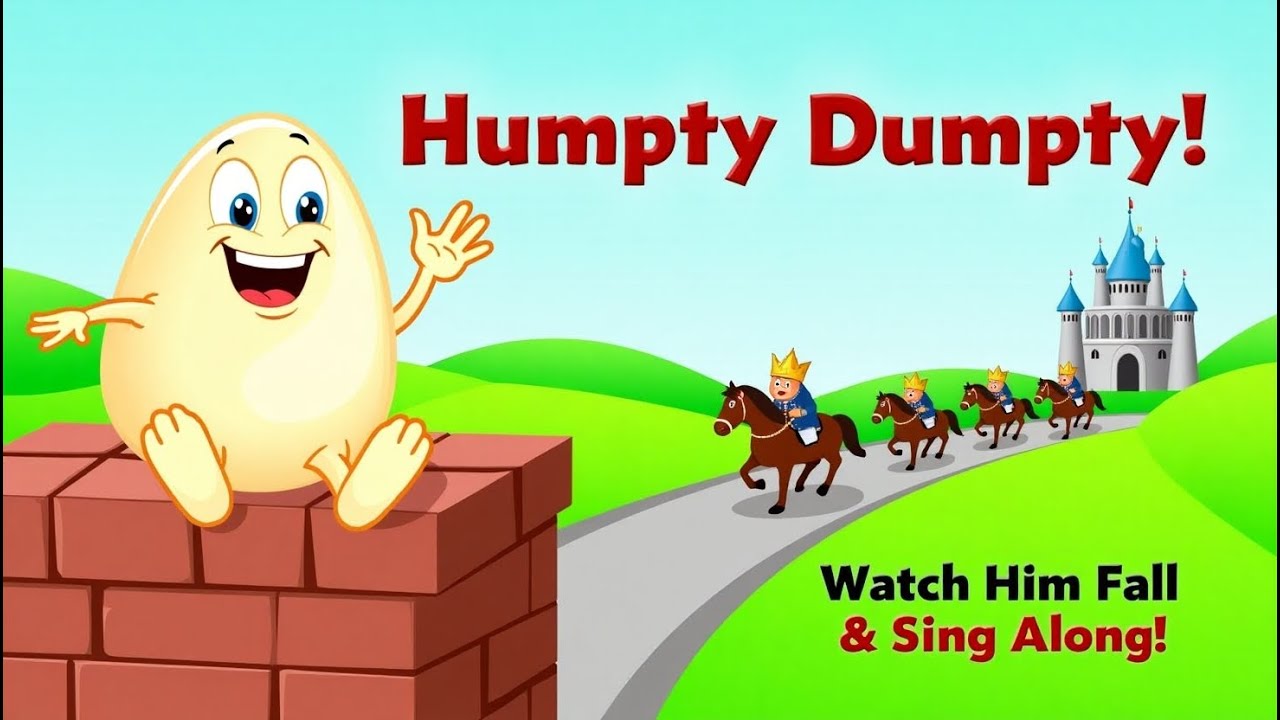 Humpty Dumpty had a great adventure kids song R1E0204| Classic Nursery ...