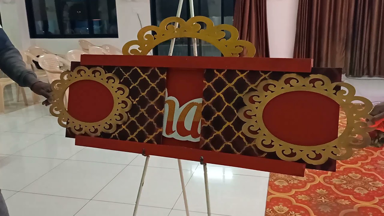 THERMOCOL NAME DESIGN | name board design | surprise name revel box ...