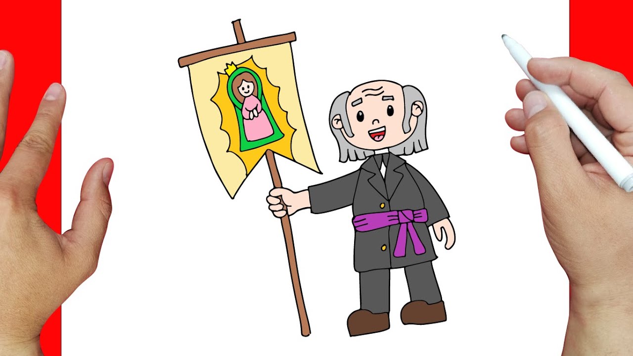 How to draw The Priest Miguel Hidaldo step by step - YouTube