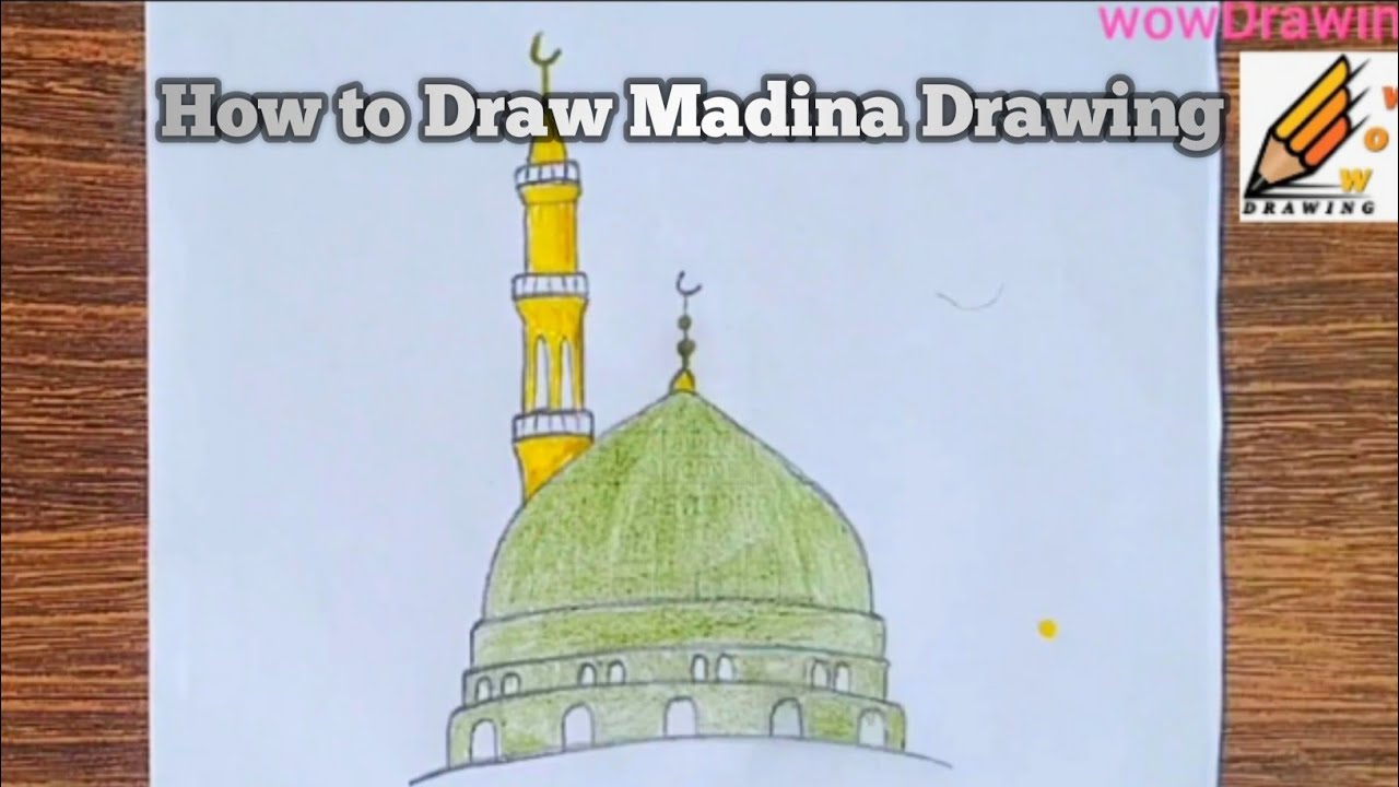 How to Draw Madina Drawing/Easy and Wow Drawing - YouTube
