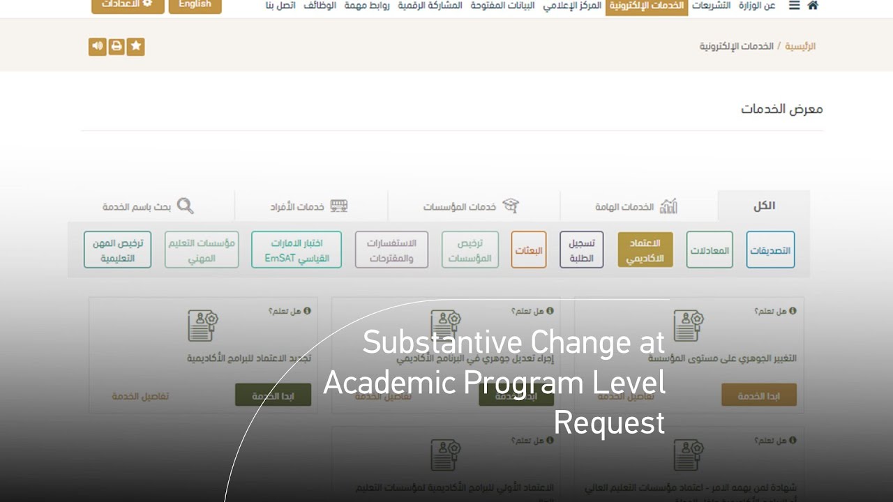 How to apply for Substantive change at Academic Program Level - YouTube