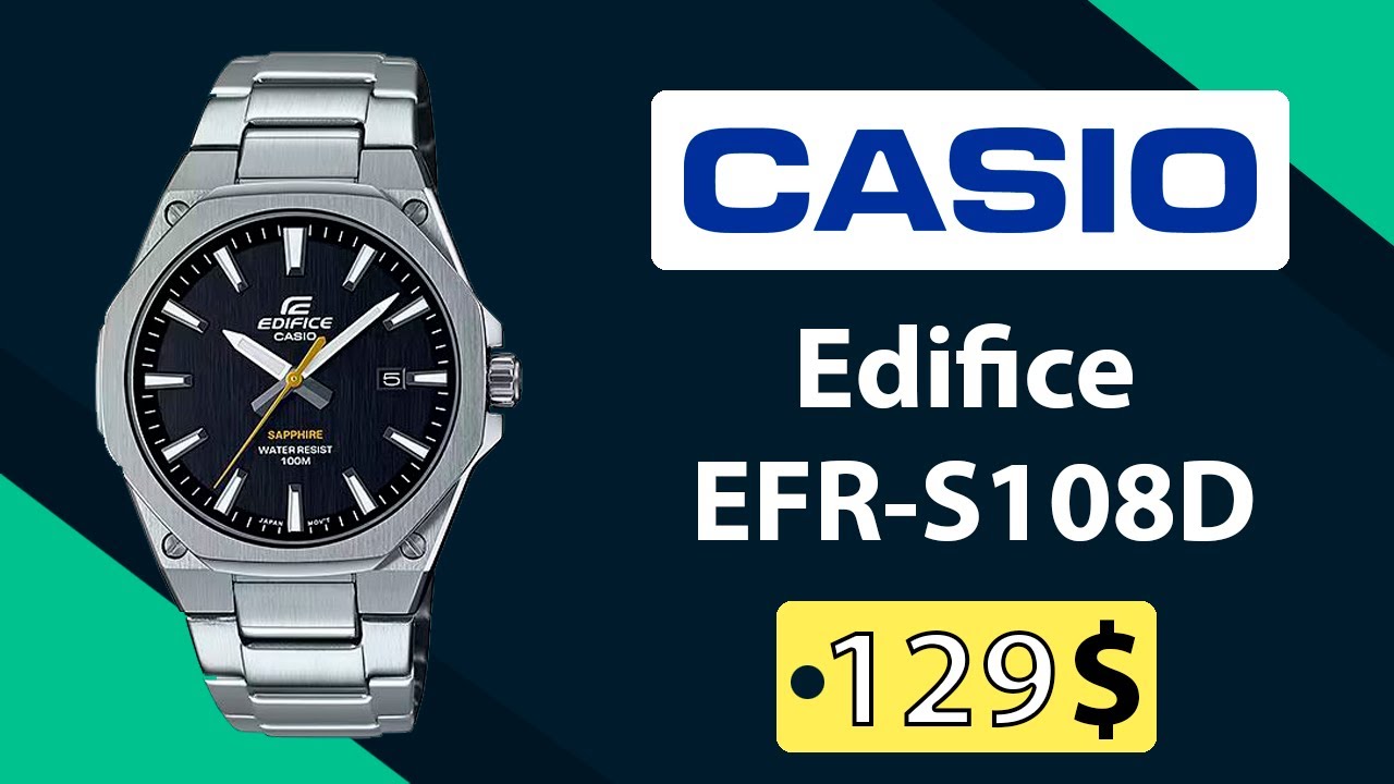Casio Edifice EFR-S108D, este CasiOak es pura elegancia y diseño ...