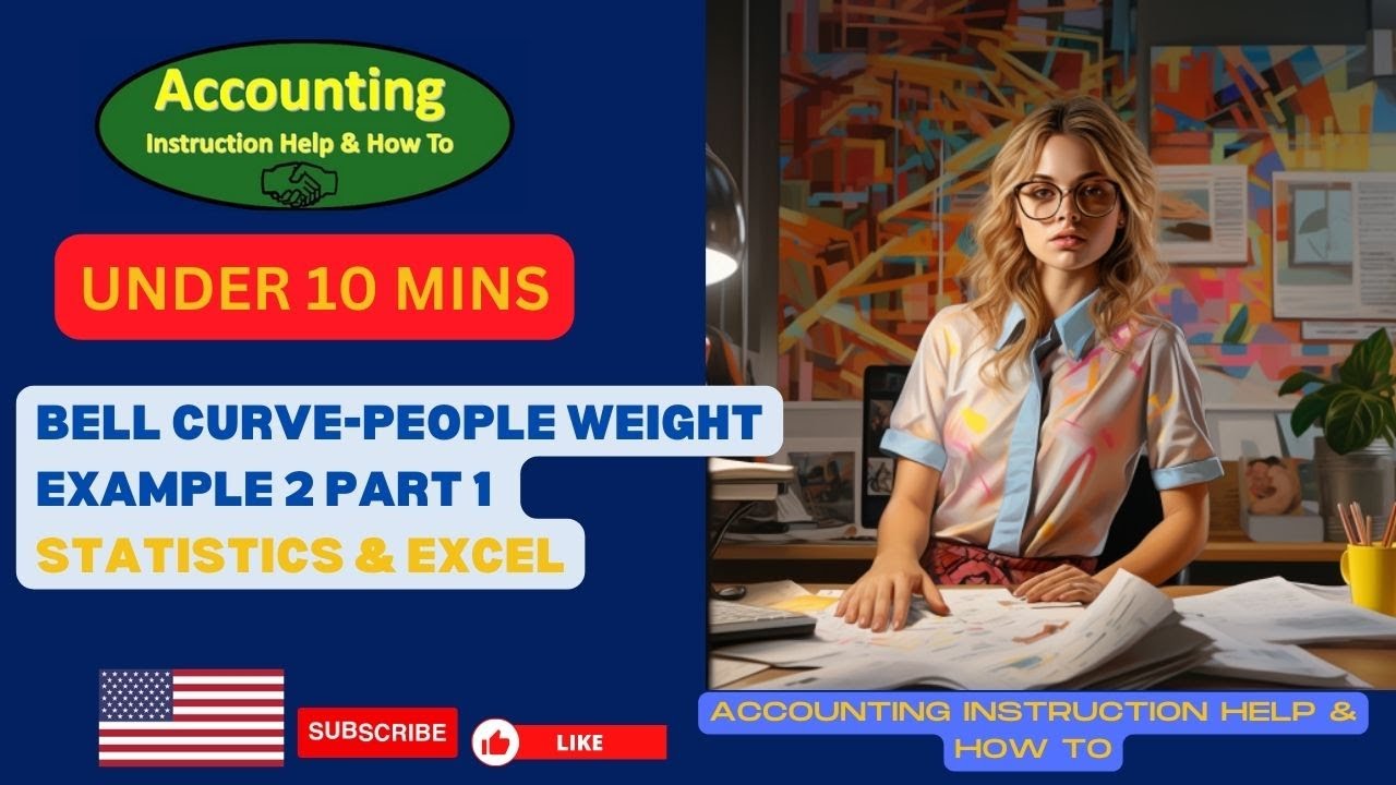 Bell Curve-People Weight Example 2 Part 1 Statistics & Excel - YouTube
