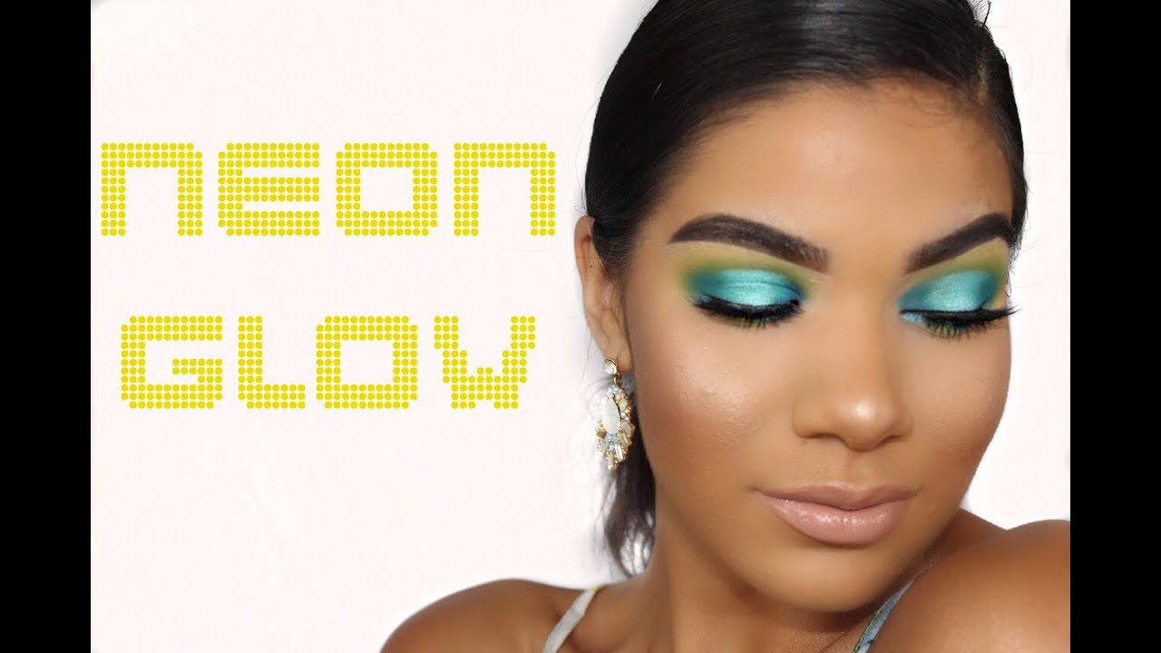 Neon Glow Makeup Tutorial | AlexandriaLissett - YouTube