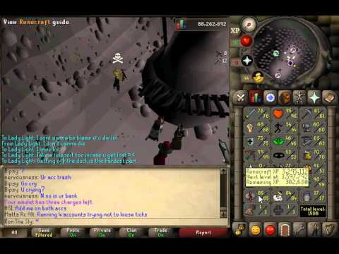 RuneScape - RuneCrafting Bloods on Zeah! 1/8/2016 - YouTube