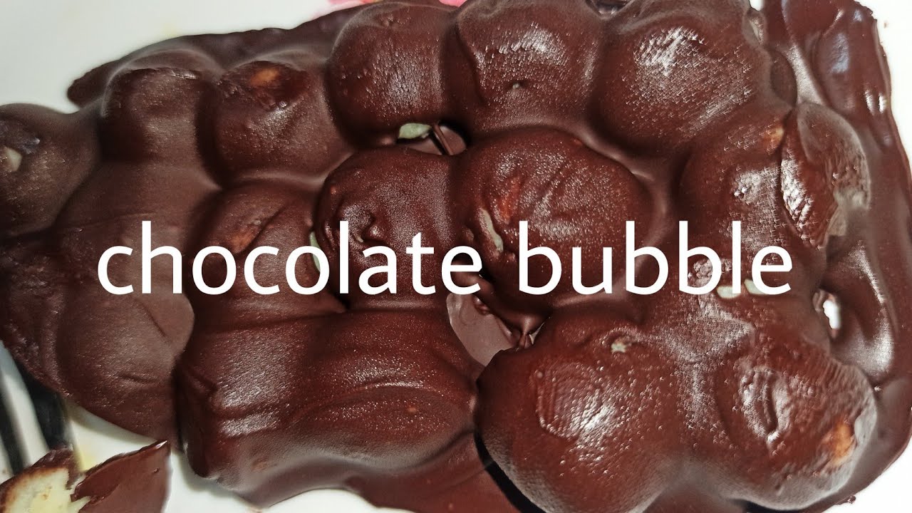 Only 4 ingredients , make a treading chocolate bubbles/#luck with ...