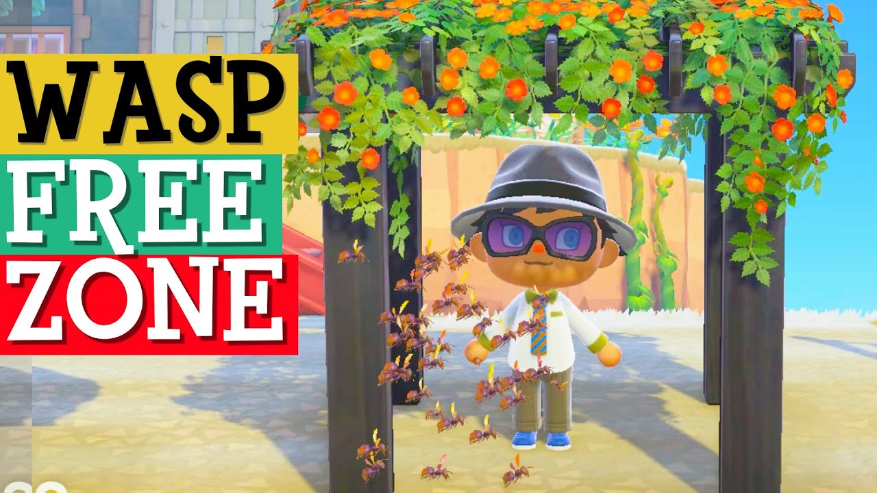 NEW way to ESCAPE wasps in Animal Crossing New Horizons - YouTube