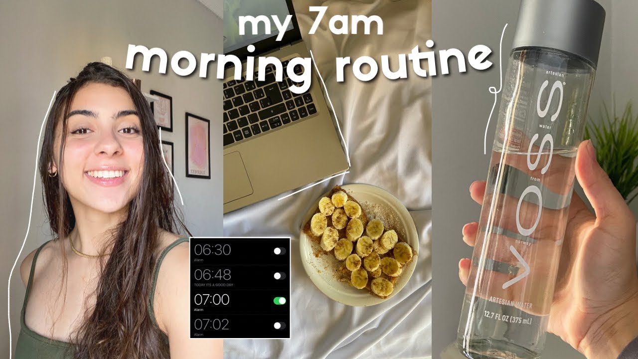 my 7am morning routine *productive* | ''that girl'' daily habits - YouTube