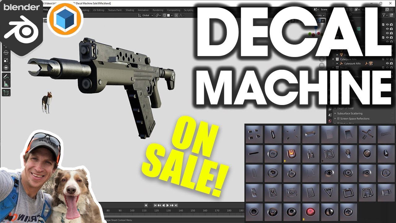 Quickly Adding Detail to 3D Models in Blender with DECAL MACHINE! - YouTube