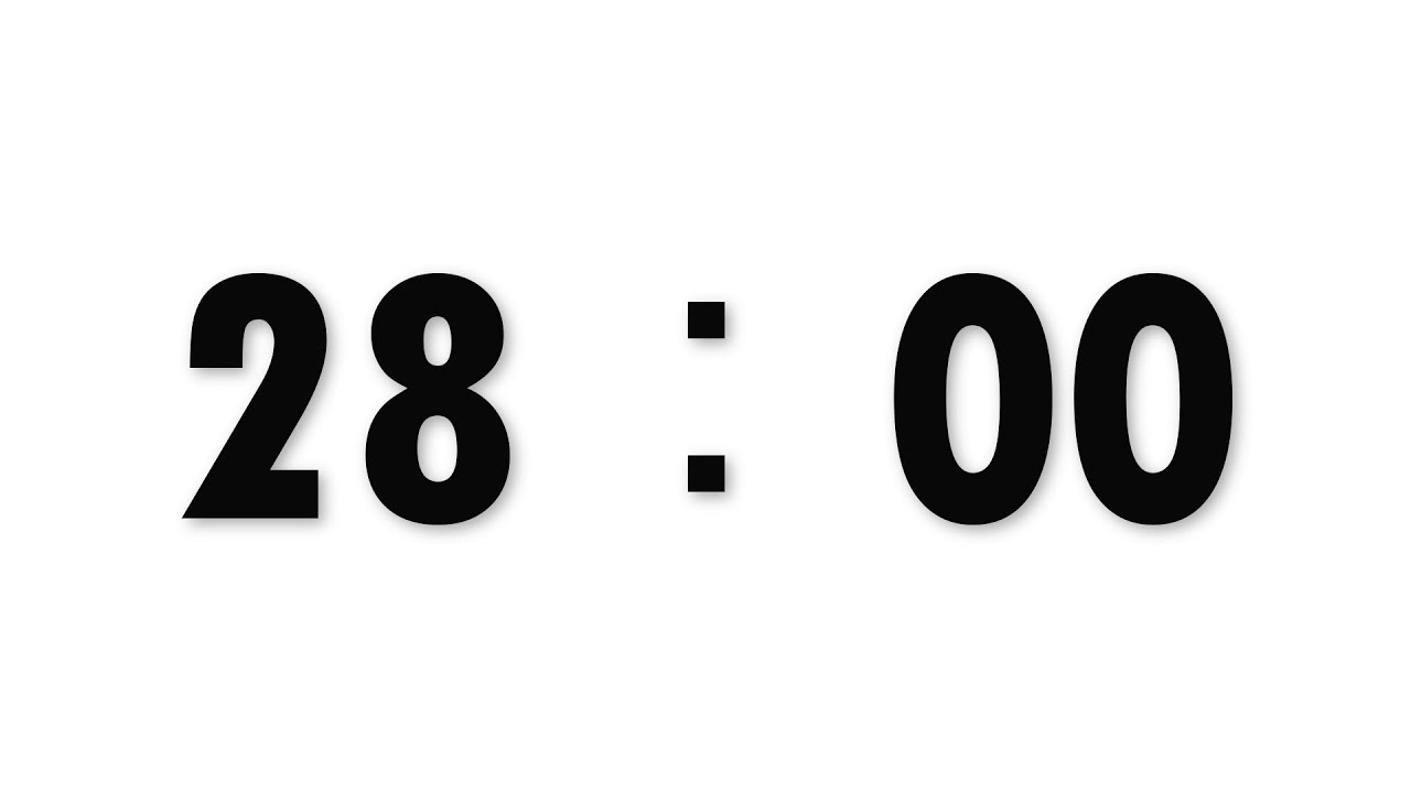 28 Minute countdown timer - Lofi Music | นับเวลาถอยหลัง 28 นาที - YouTube