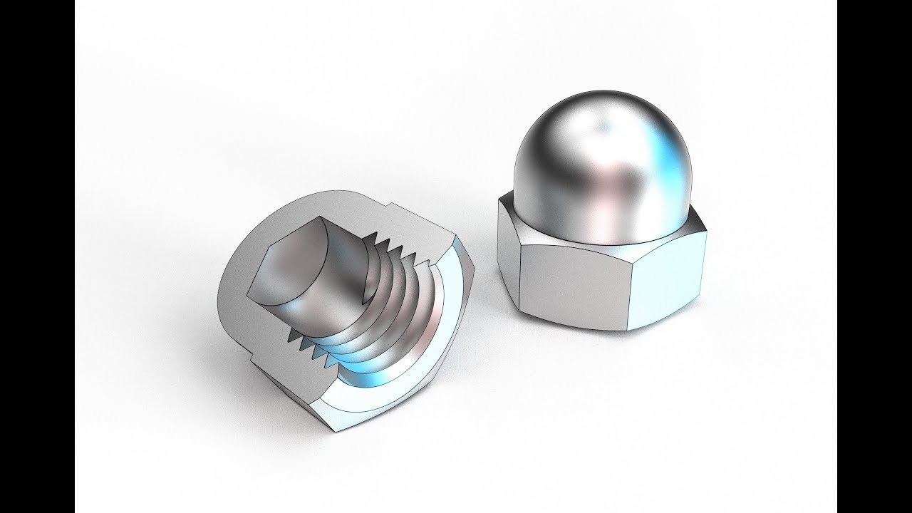 How To Make A Dome Nut M10 In SolidWorks YouTube how-to-make-a-dome-nut-m10-in-solidworks-youtube