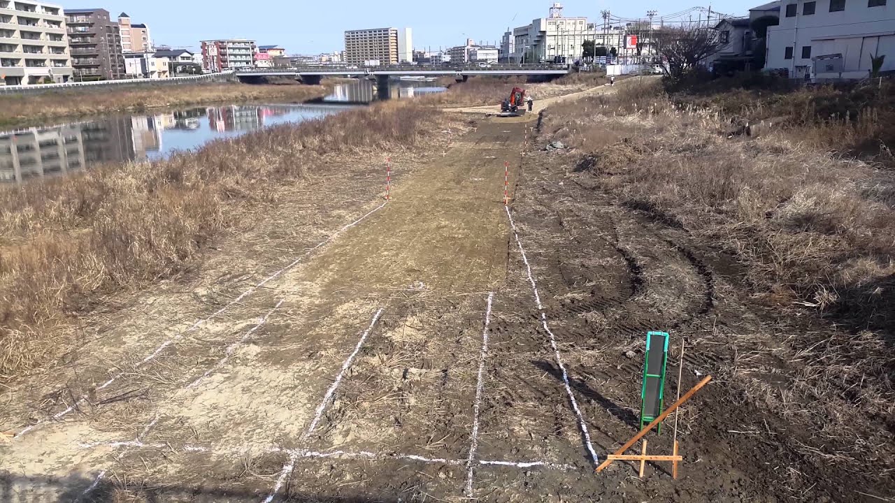 Riverside Bike Path Construction in Japan 4K - YouTube