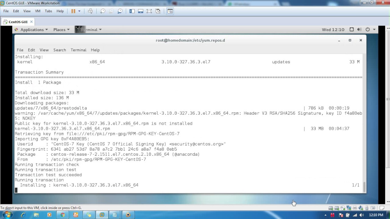 RHEL7 Update the kernel package appropriately to ensure a bootable ...