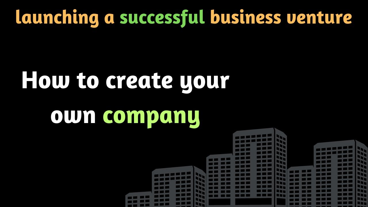 How to create company 💯 | Launch your business venture 💰| - YouTube