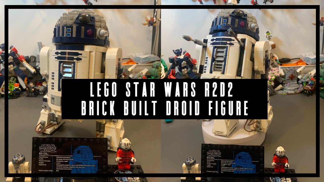 LEGO Star Wars R2-D2 Brick Built Droid Figure (75379) Build & Review ...