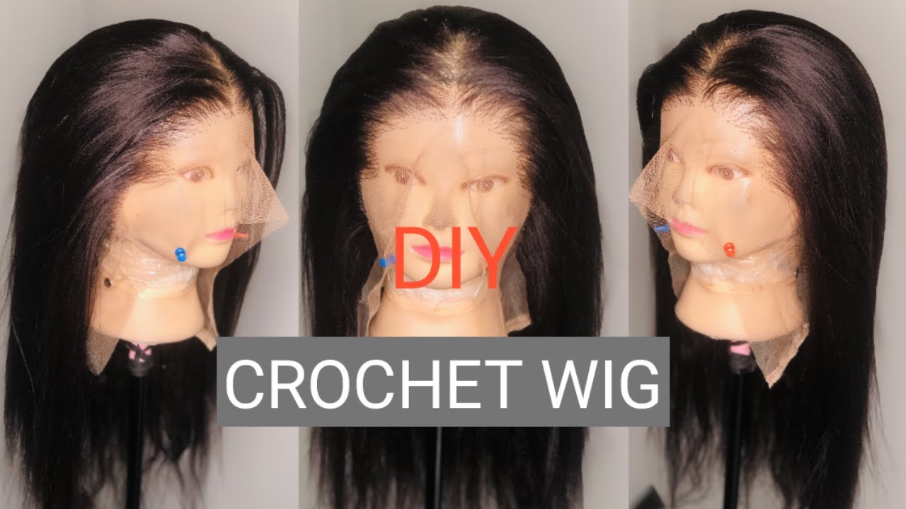 HOW TO/DIY A LACE FRONTAL USING A CROCHET - YouTube