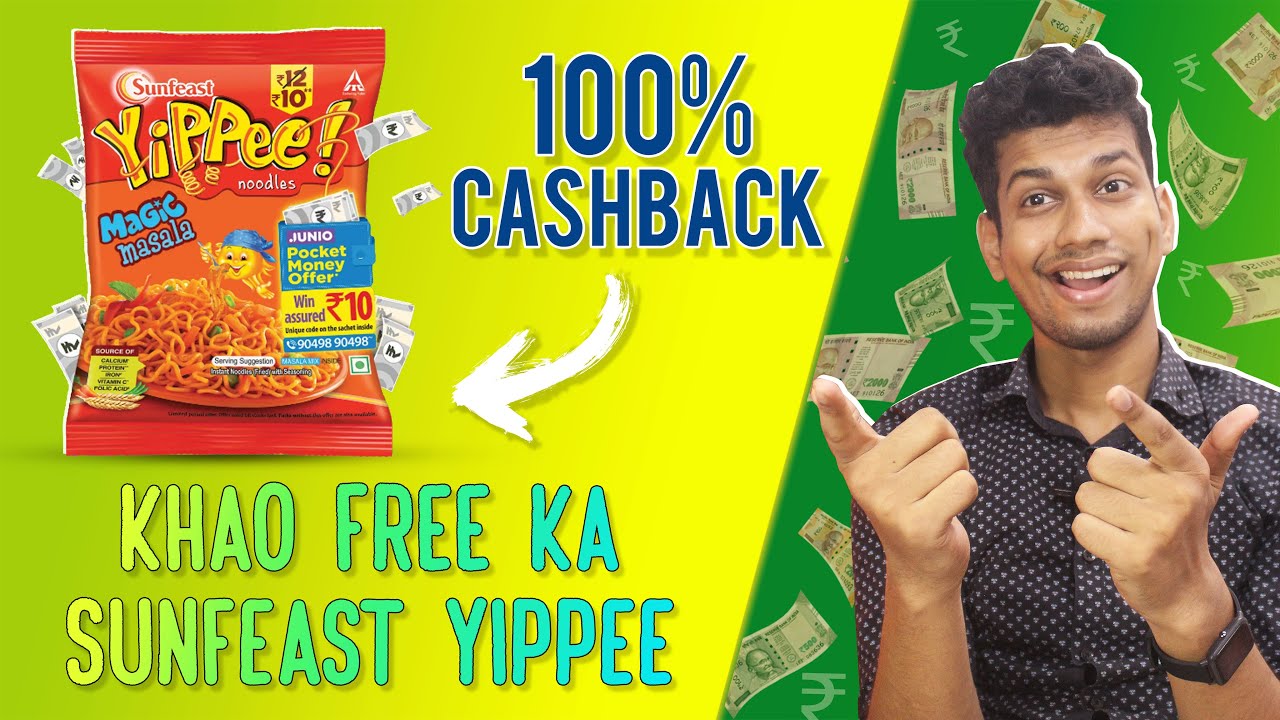 Yippee 100% Cashback Offer - Sunfeast Yippee Junio Cashback Offer ...