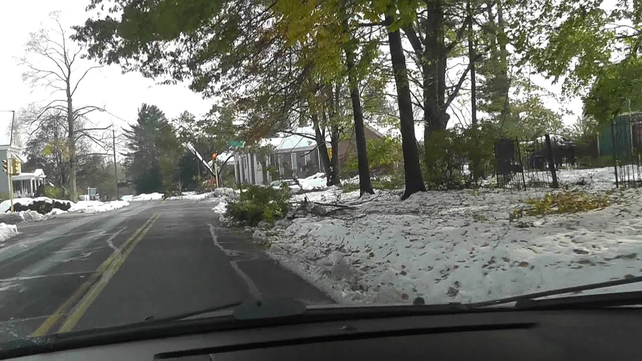 Springfield MA Tornado and October Snow Damage 10/31/11 - YouTube