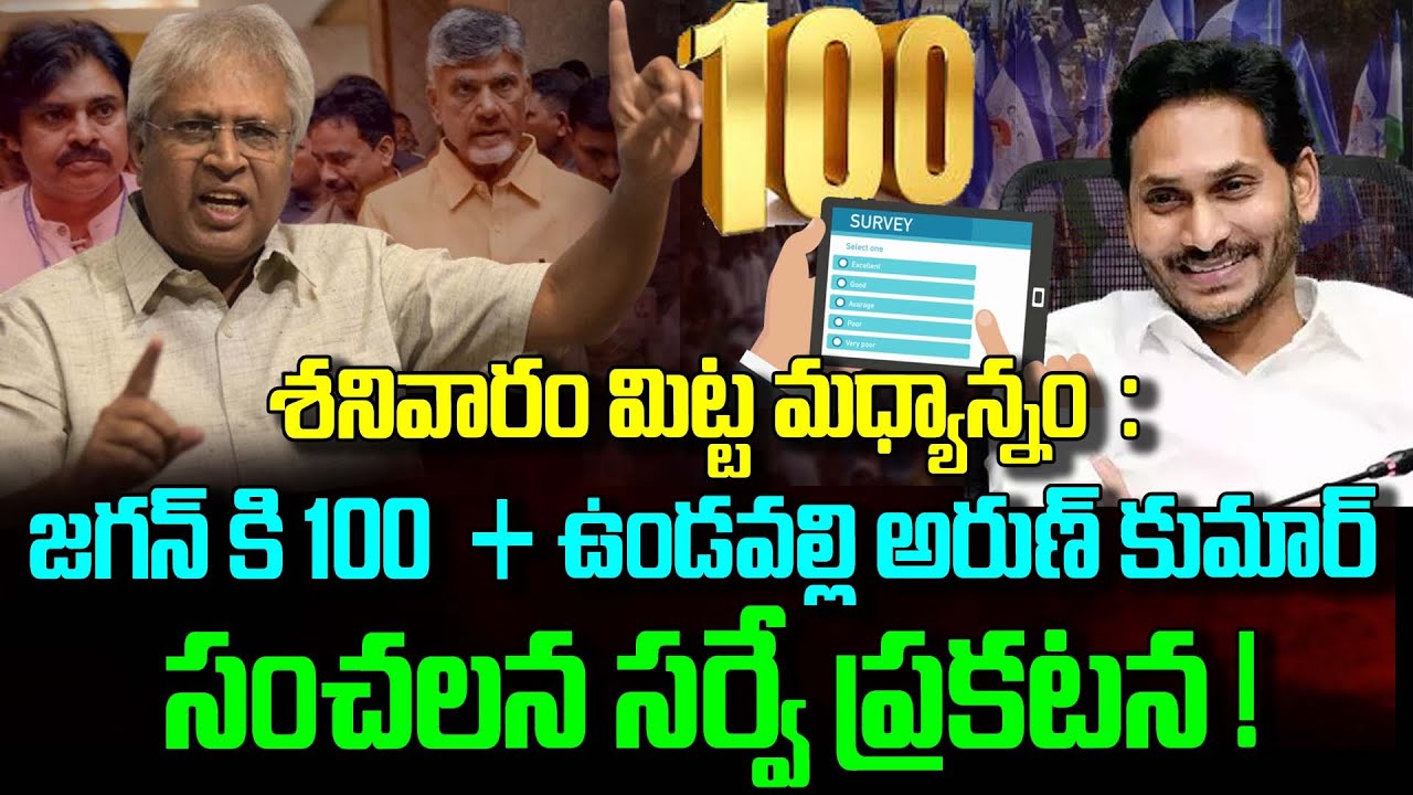 జగన కి 100+ ఉండవల్లి అరుణ్ కుమార్ సంచలన సర్వే ప్రకటన ? | Undavalli Arun Kumar | YSJagan | YSRCP ...