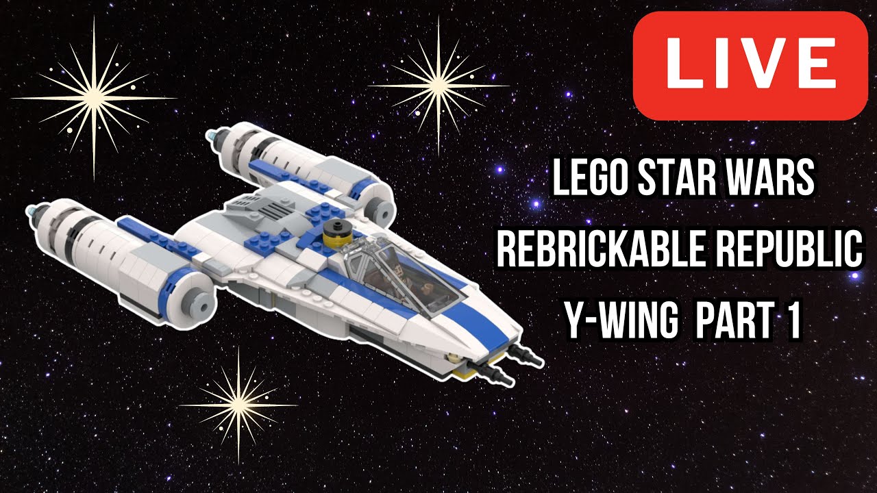 🔴Let's Build the LEGO Star Wars Rebrickable Republic Y-Wing Pt1 - YouTube