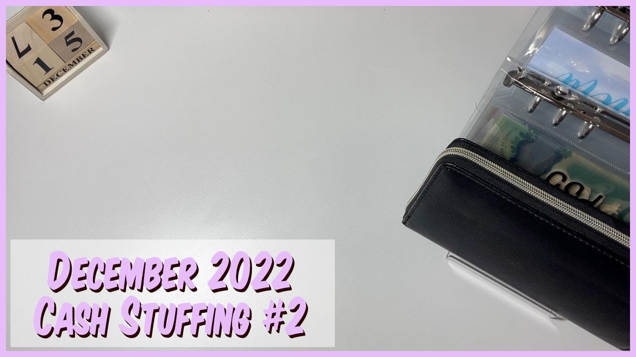 December Cash Stuffing #2 (Canadian Currency) | Low Income - YouTube