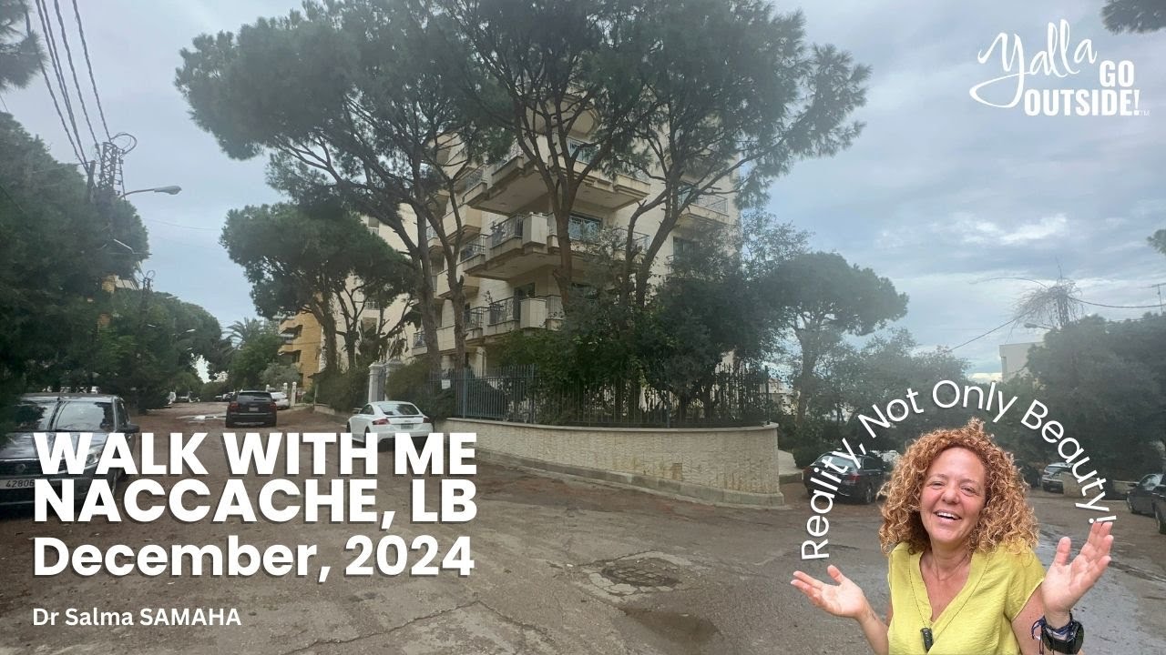 Walk with me in my Lebanese Neighborhood Naccache, Lebanon - December ...