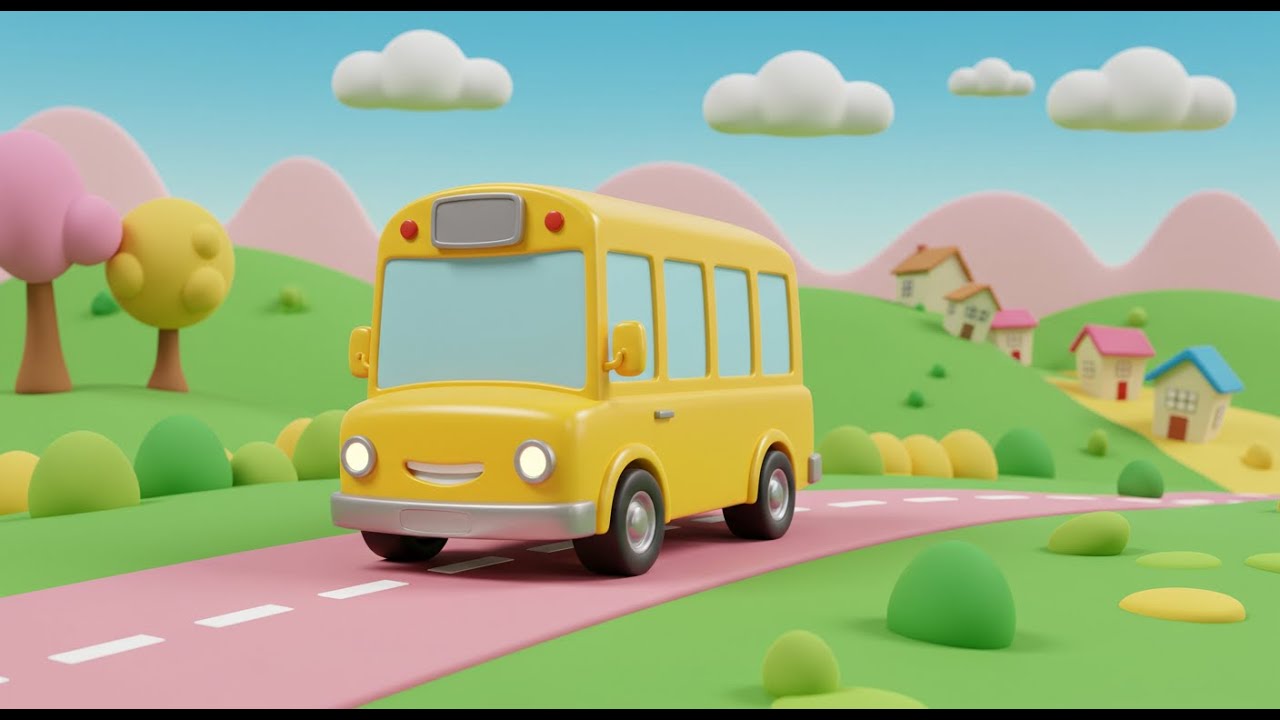Wheels on the Bus | Transportation Song for Kids | Nursery Rhymes and ...