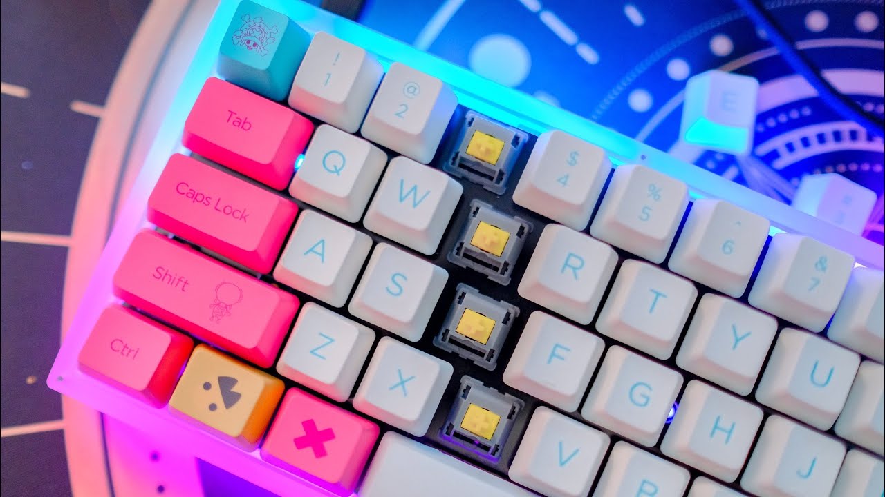 KBD67 Rev 2 build Keyboard Mechanical + typing sound Durock POM ...