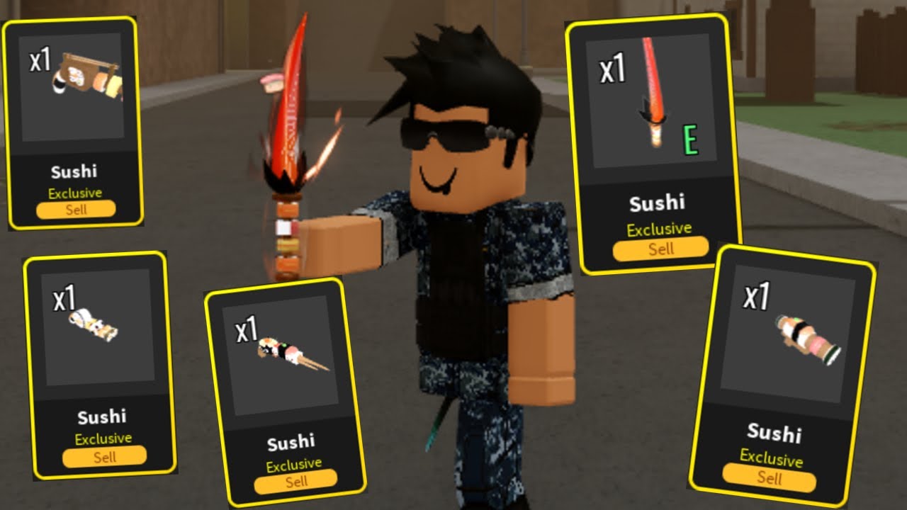 🍣 Showcasing Da Hood's new Sushi Pack 🍣 - YouTube