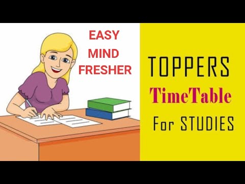 HOW TOPPERS MAKE THEIR TIME TABLE( MOTIVATIONAL) PART 1 - YouTube