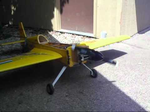 Thunder Tiger 91 on the Funtana 90 RC airplane - YouTube