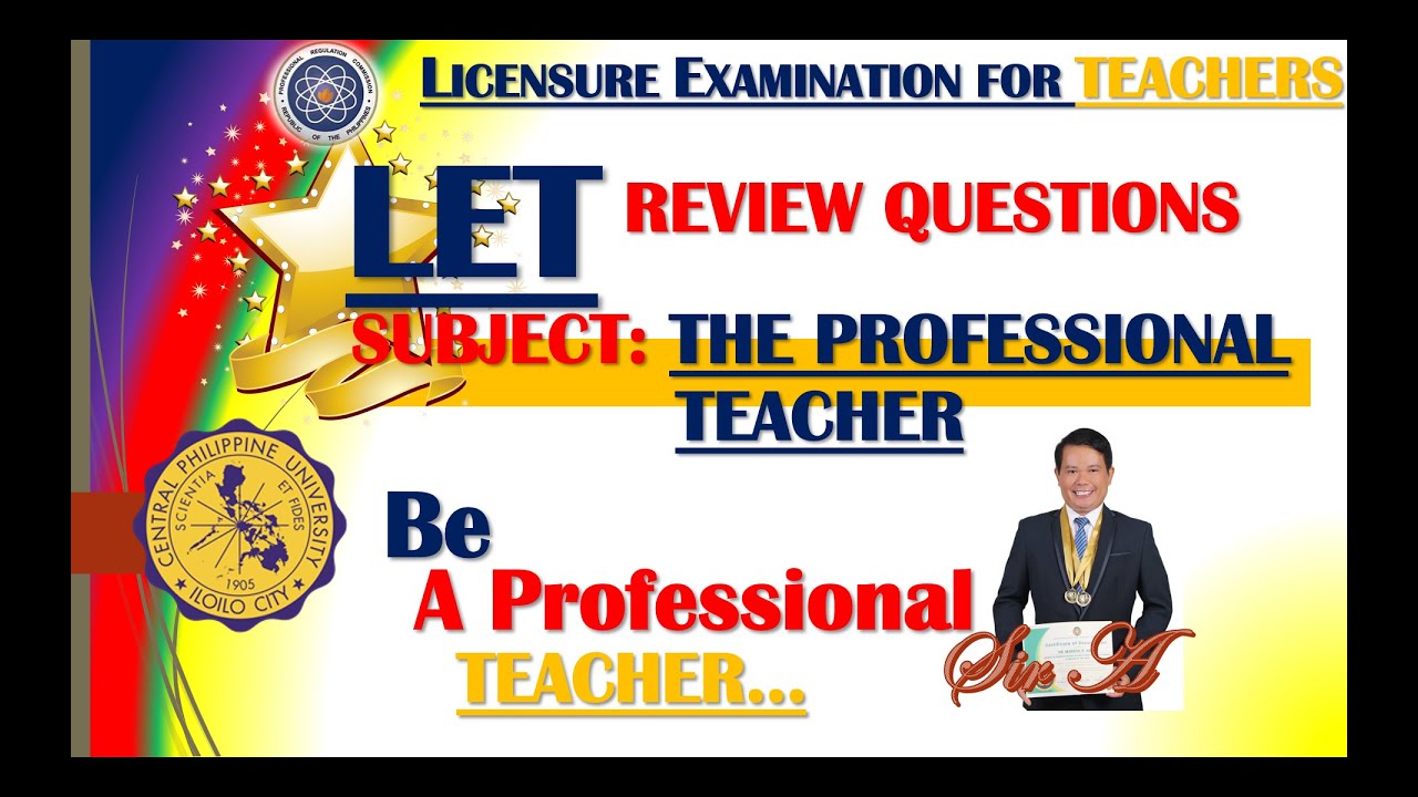 Licensure Examination for Teachers (LET) Review Drills - The ...