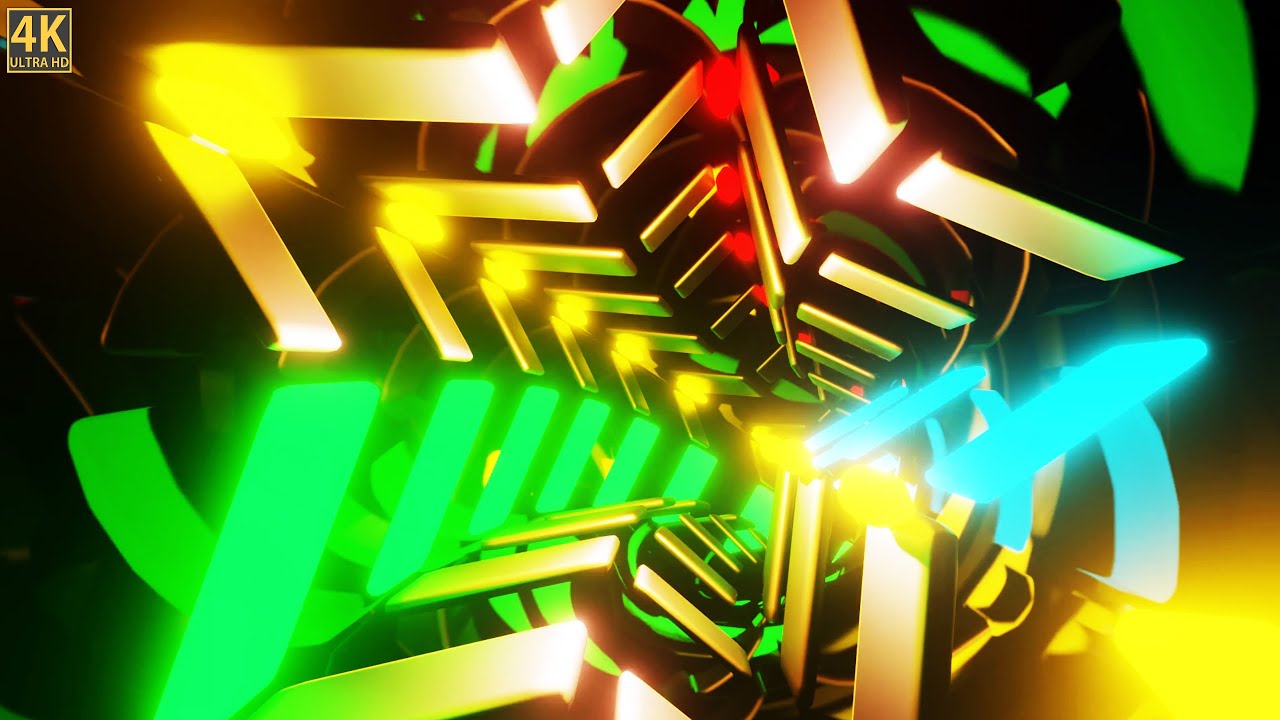 ️ Infinite Abstract Star Tunnel VJ Loops 4K Background Video Animation ...
