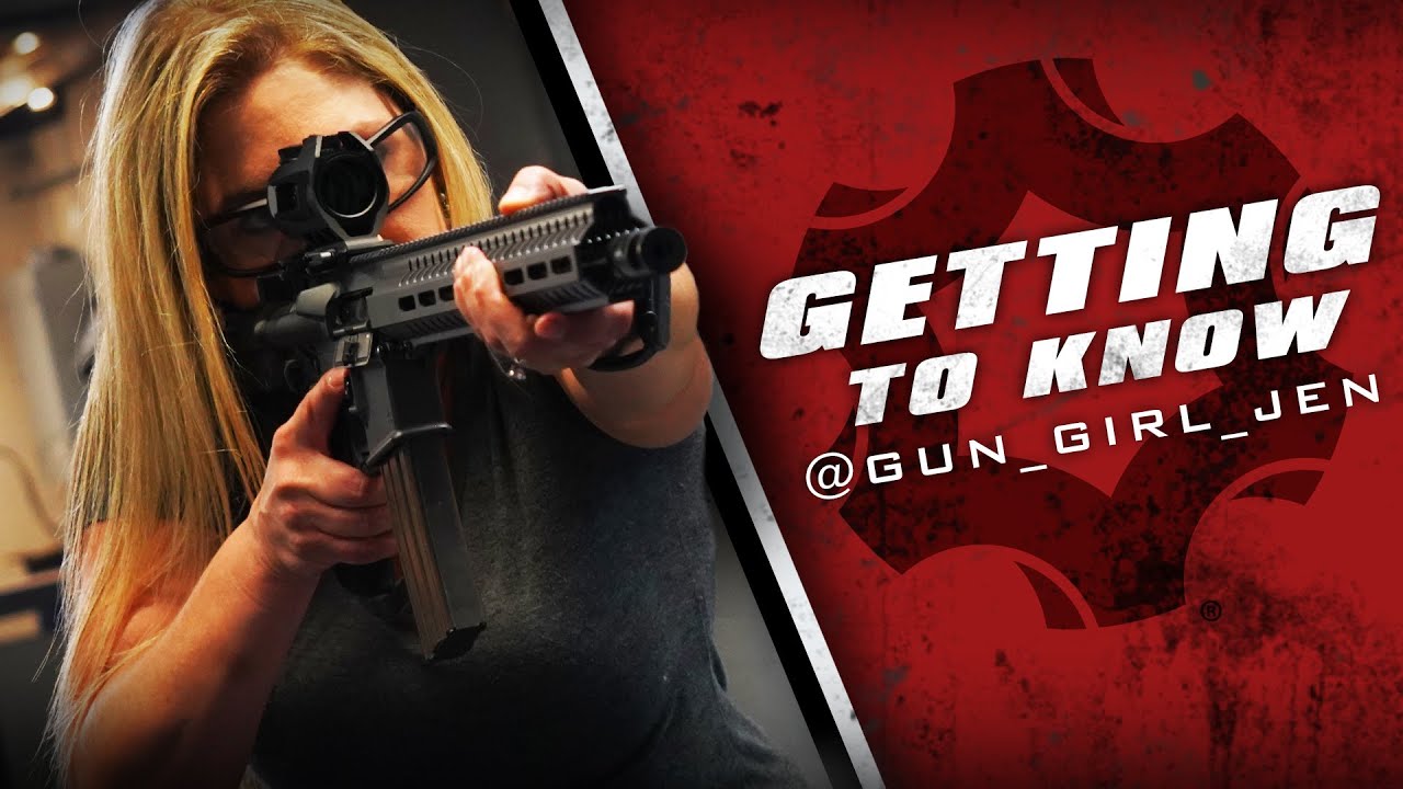 Gun Girl Jen now shoots a CMMG! - YouTube