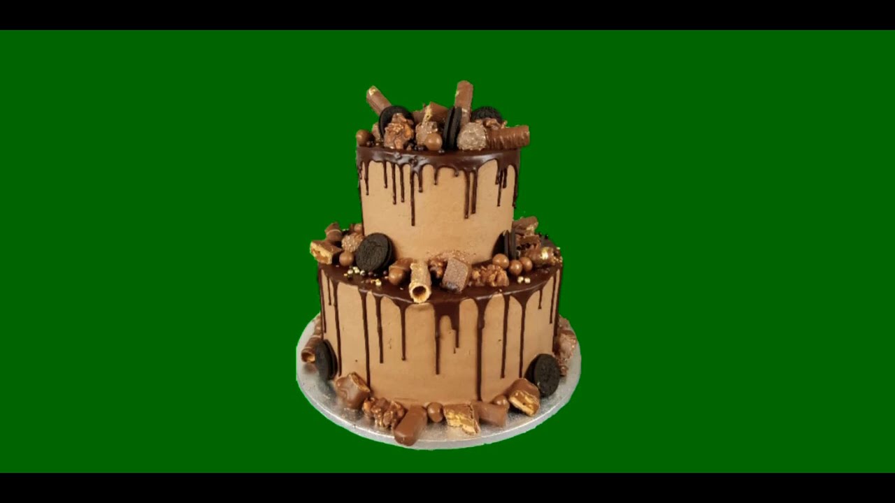 GREEN SCREEN EFFECT BIRTHDAY CAKE - YouTube
