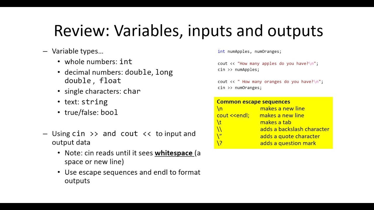 Lecture 3 Data Types Debugging And Arithmetic Computations Youtube 2373